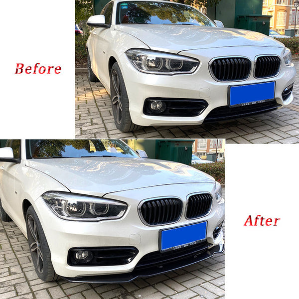 BMW F20 Front Lip Non M-performance 3 Piece Gloss Black – SPORTMAX ...