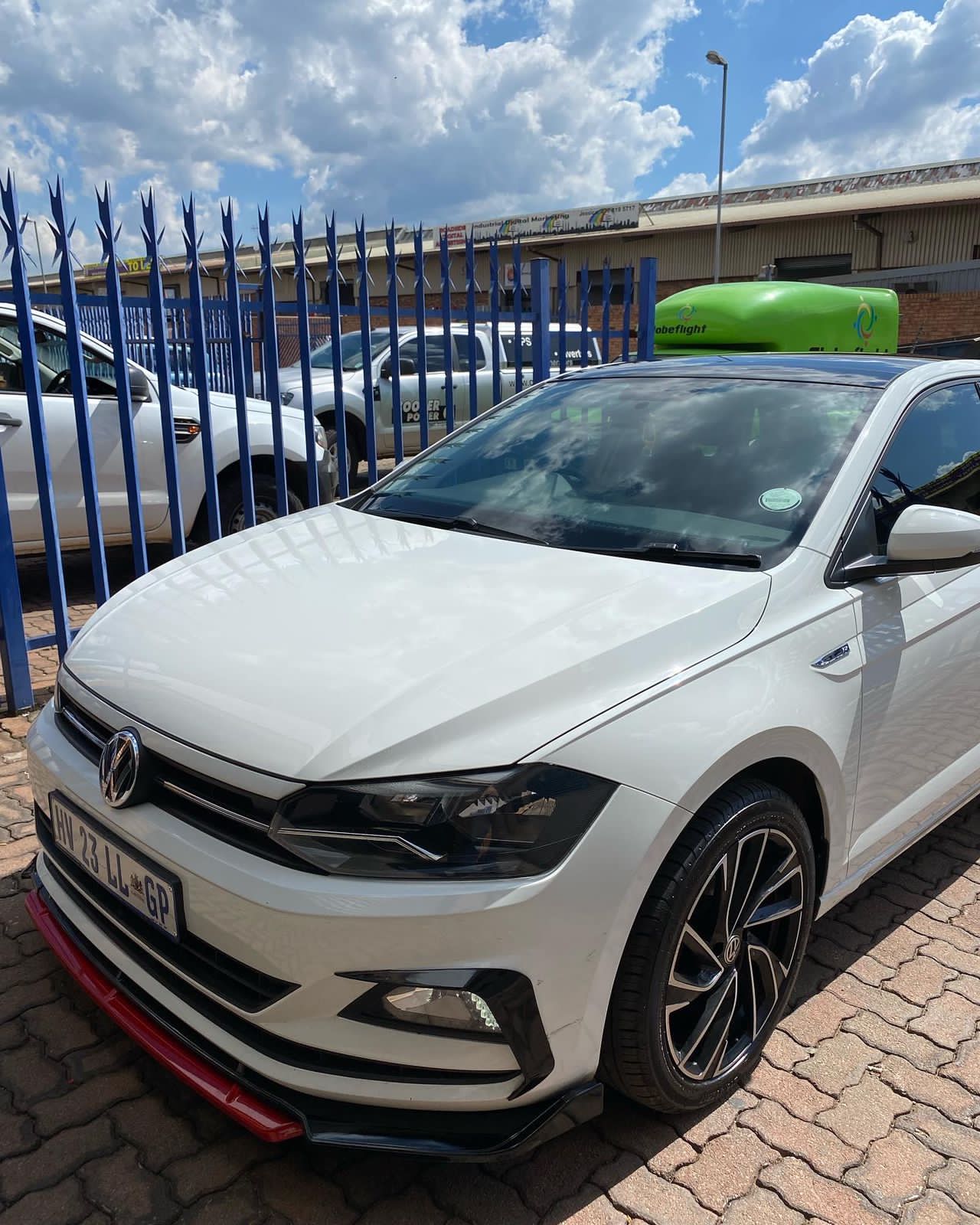 VW Polo AW TSI / R-Line Front Lip With Red Insert – SPORTMAX DESIGN SA